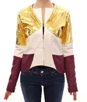 VLADIMIRO GIOIA Leather Jacket - Gold