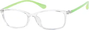 Zenni Rectangle Full Rim Eyeglasses - Green