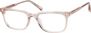 Zenni Rectangle Full Rim Eyeglasses Light Brown