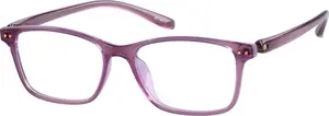 Zenni Rectangle Full Rim Eyeglasses Purple