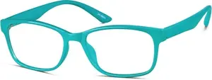 Zenni Rectangle Full Rim Eyeglasses Teal