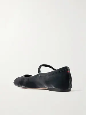 AeydĒ Uma Velvet Mary Jane Ballet Flats - Gray
