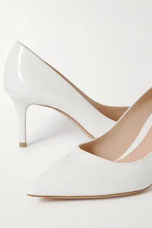 GIANVITO ROSSI 70 Patent-leather Pumps - White