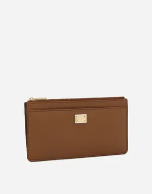 Dolce & Gabbana Large Card Holder With Tag - Brown