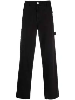 AWAKE NY Logo-embroidered Straight-leg Jeans