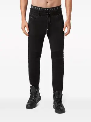 Philipp Plein Mid-rise Slim-fit Jeans - Black
