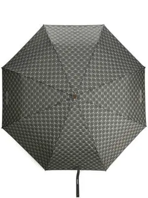 Moschino Monogram-print Two-tone Umbrella - Grey