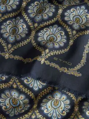 Etro Graphic-print Silk Scarf