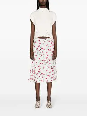 Marni Cropped Distressed Jumper