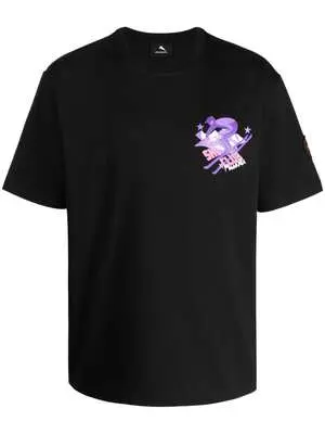MAUNA KEA Ski Club Cotton T-shirt - Black