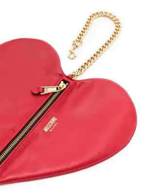 Moschino Asymmetric Leather Shoulder Bag