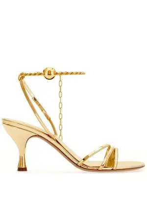 FERRAGAMO 70mm Ankle-chain Sandals - Gold