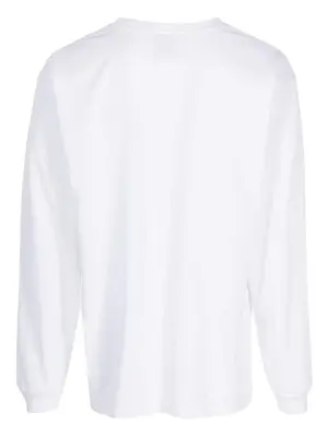 Needles Logo-appliqué Long-sleeve T-shirt - White