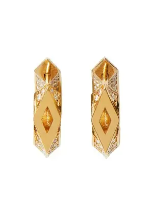 Burberry Crystal-embellished Hoop Earrings