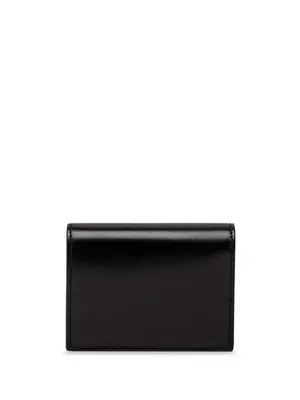 FERRAGAMO Gancini Logo-plaque Leather Wallet - Black