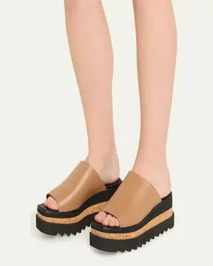 Stella McCartney Sneak-elyse Platform Sandals - Brandy