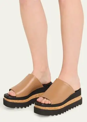 Stella McCartney Sneak-elyse Platform Sandals - Brandy