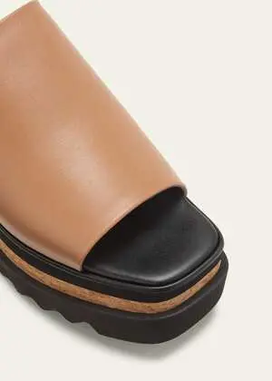 Stella McCartney Sneak-elyse Platform Sandals - Brandy