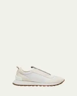 Brunello Cucinelli Brunello Cucinelli Monili Laceless Sneakers - Bianco