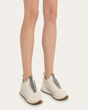 Brunello Cucinelli Monili Laceless Sneakers