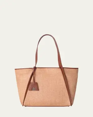 Akris Alexa Medium Raffia Tote Bag