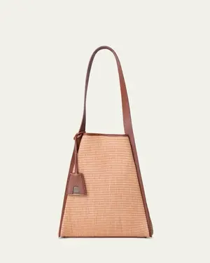 Akris Alexa Medium Raffia Tote Bag
