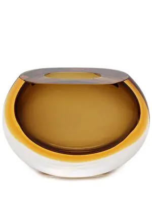 GARDECO 92 Two-tone Murano Glass Vase - Yellow
