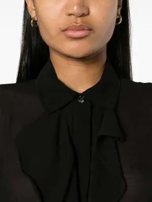 GANNI Ruffled Chiffon Shirt