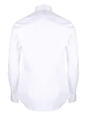XACUS Spread-collar Cotton Shirt - White