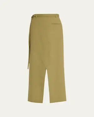 RÓHE Reimagined Tailored Maxi Skirt - Sage