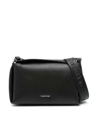 Calvin Klein Embossed Shoulder Bag - Black