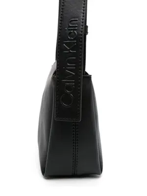 Calvin Klein Embossed Shoulder Bag - Black
