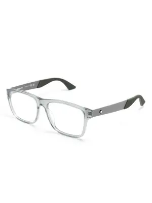 Montblanc Logo-plaque Rectangle-frame Glasses