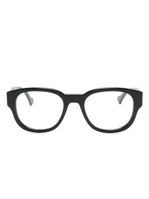 Gucci Logo Engraved Glasses - Black