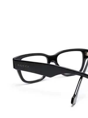 Gucci Rectangle-shape Glasses - Black