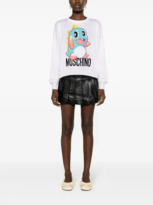Moschino Cartoon-embroidered Virgin Wool Jumper