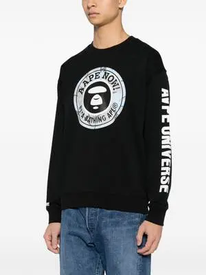 AAPE BY *A BATHING APE Moonface Printed Sweater