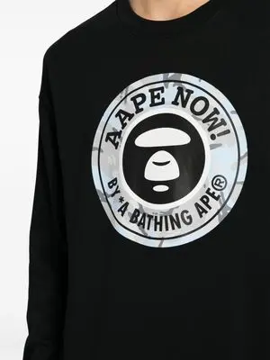 AAPE BY *A BATHING APE Moonface Printed Sweater