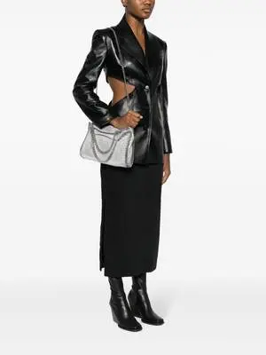 Stella McCartney Falabella Mini Metallic Tote Bag - Silver