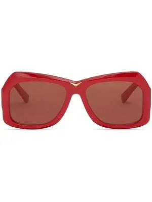 Marni Geometric-frame Sunglasses - Red