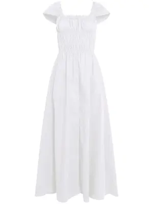 Altuzarra Lily Square-neck Dress - White