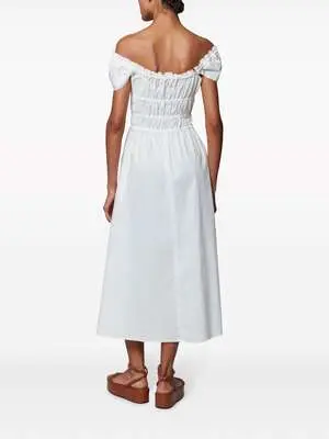 Altuzarra Lily Square-neck Dress - White