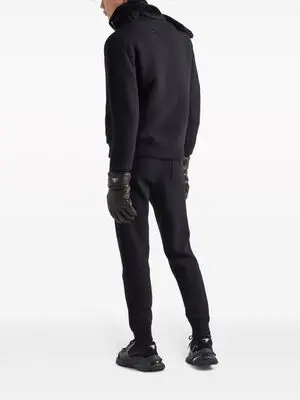 Prada Fine-knit Cashmere Track Pants - Black