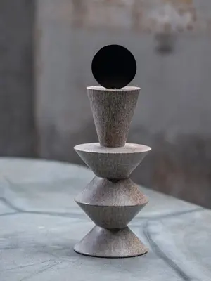 GARDECO Constantin Totem 4 Stone Sculpture