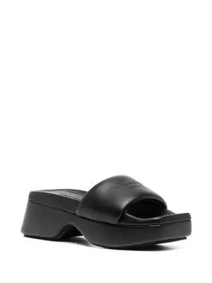 Alexander Wang Float Logo-debossed Platform Slides