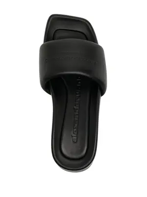 Alexander Wang Float Logo-debossed Platform Slides