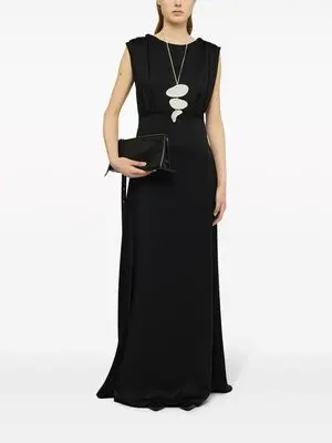 JIL SANDER Gathered Sleeveless Gown