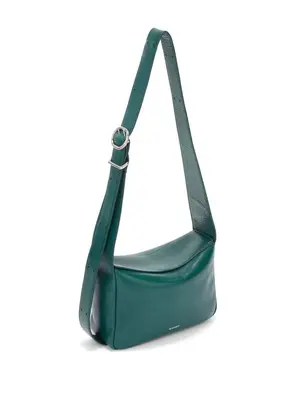 JIL SANDER Logo-print Leather Crossbody Bag - Green