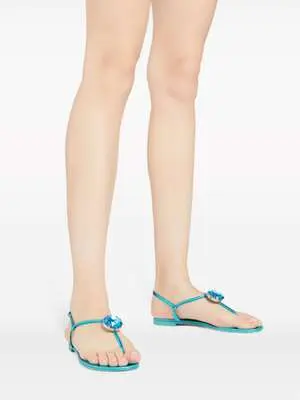 GIUSEPPE ZANOTTI Anthonia Metallic-effect Sandals