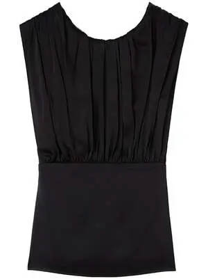 JIL SANDER Ruched Sleeveless Blouse
